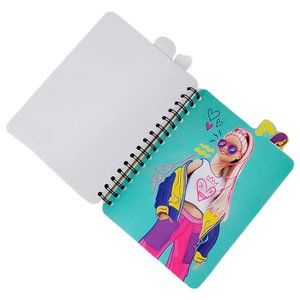 Barbie | Office | New Barbie Cute Pink Journal Diary 4 Tabs Spiral ...